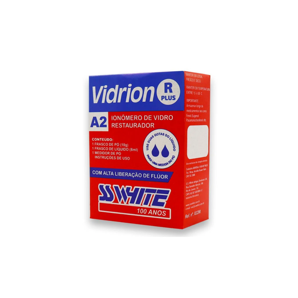 Ionômero de Vidro Restaurador Vidrion R Plus A2 Kit - SS White - A Dental