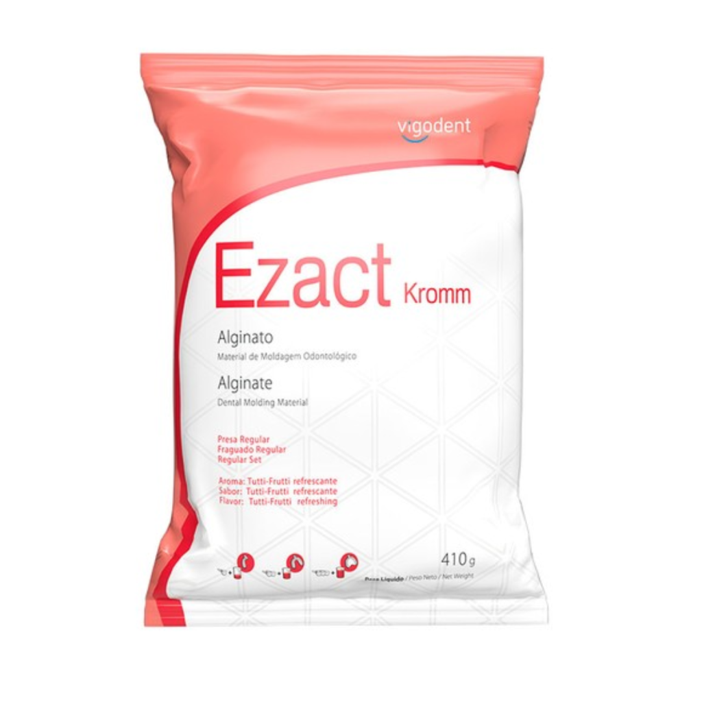 Alginato Ezact Kromm 410g - Vigodent - A Dental